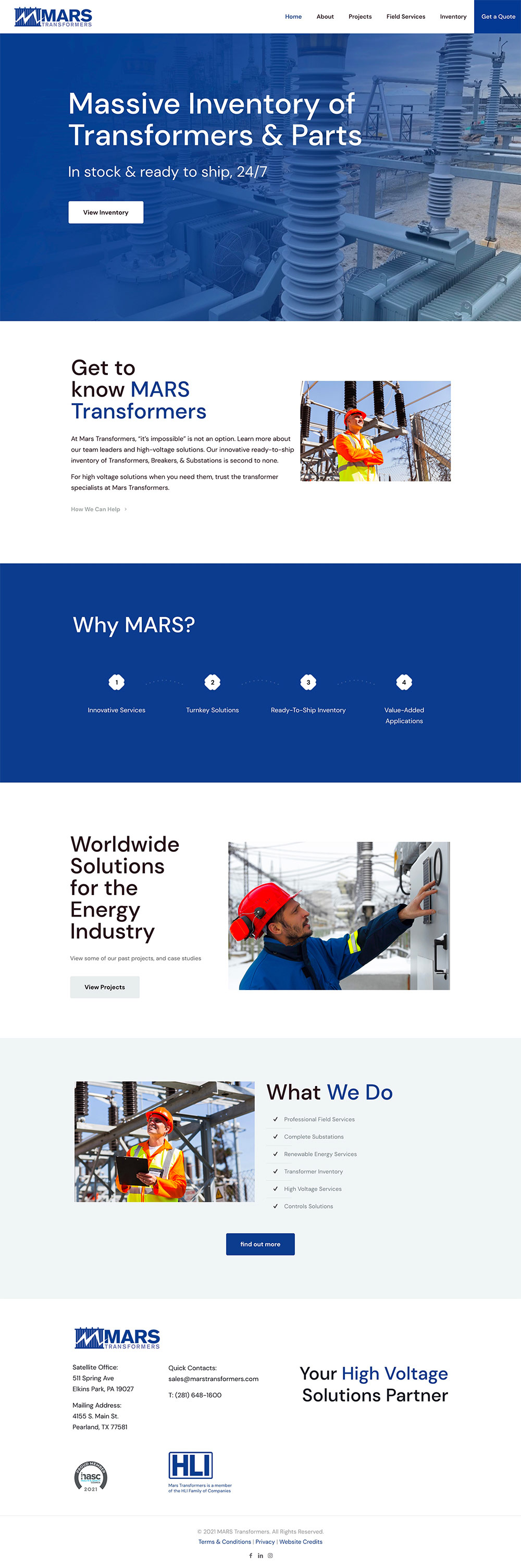 Industrial Web Design | Power Energy Website Design